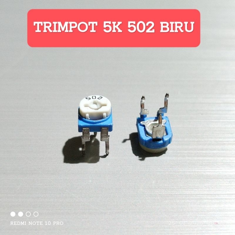 Jual Trimpot 5K ohm 502 Trimpot Trimmer Variable Vertical Resistor (VR ...