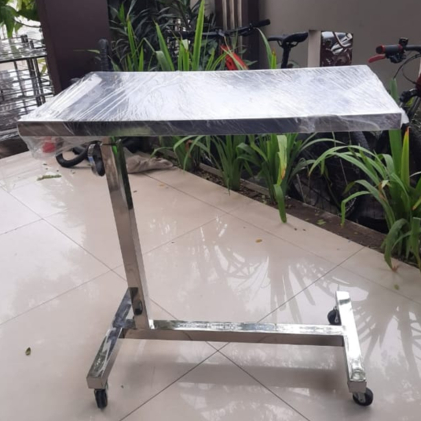 Jual MEJA MAYO STAINLESS STEEL / MEJA MAKAN PASIEN / OVERBED TABLE ...