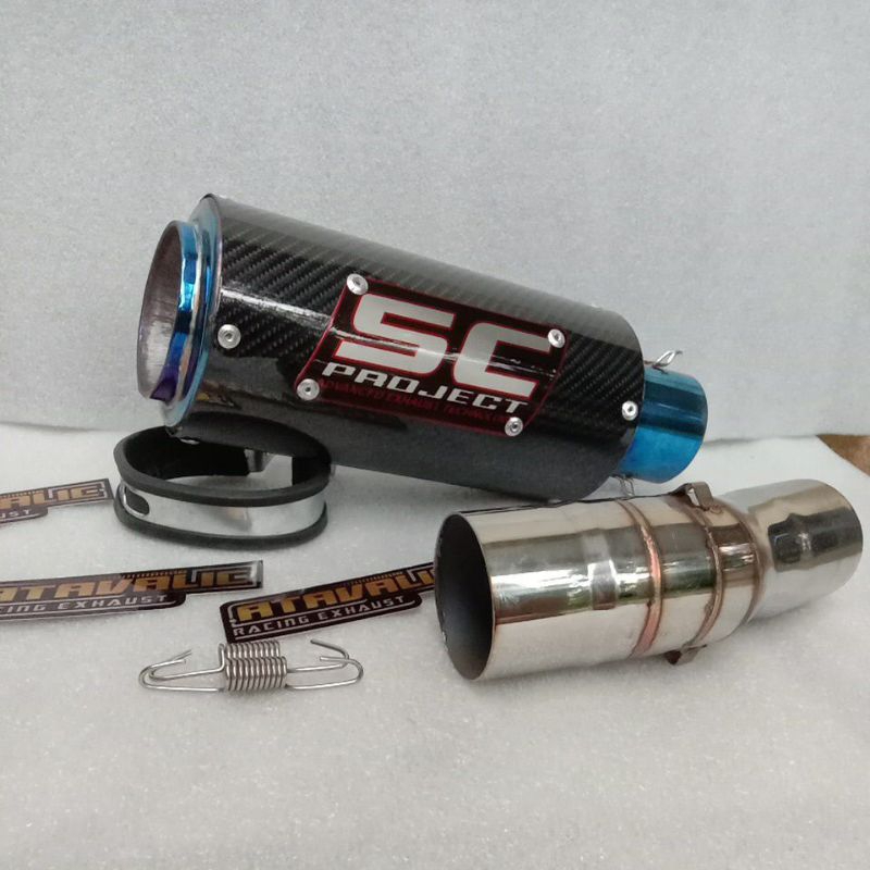 Jual knalpot racing SC PROJECT GP carbon+slipon ninja 250 mono ninja ...