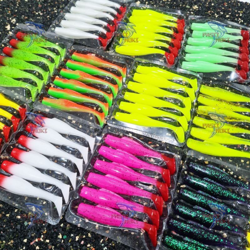 Jual Umpan Pancing Soft Lure Rep Zman 8 cm 1 pak isi 6 / umpan casting ...