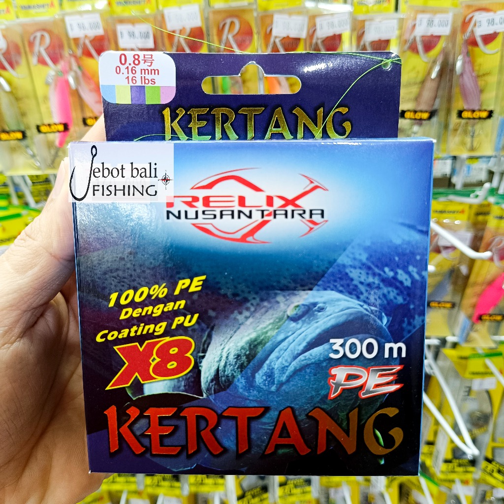 Jual Line PE Kertang 0.8 1 1.2 1.5 2 3 4 300M X8 - Senar Pancing Relix Nusantara - Tali Pancing ...