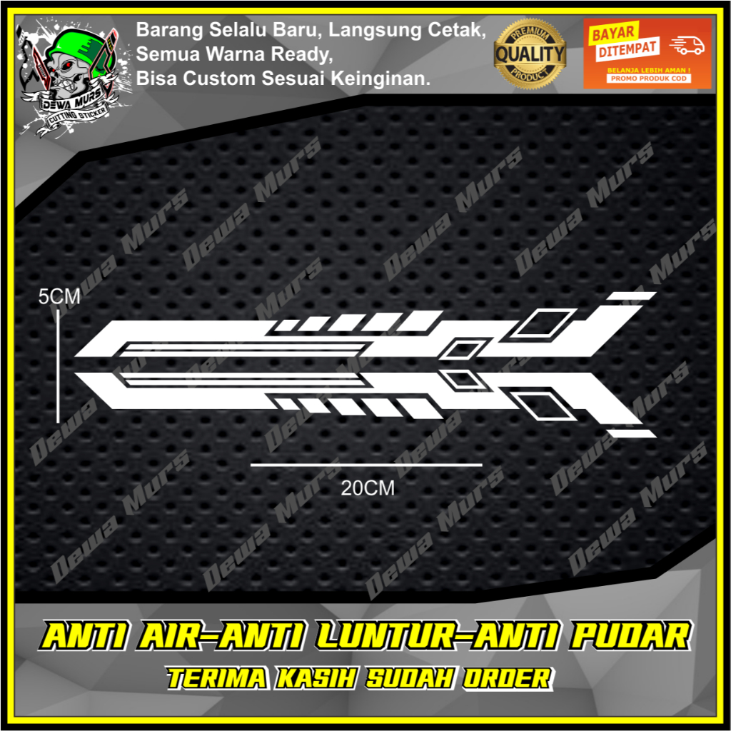 Jual Cutting Sticker GEOMETRICS kanan kiri Cocok Buat Motor , Mobil Dan ...