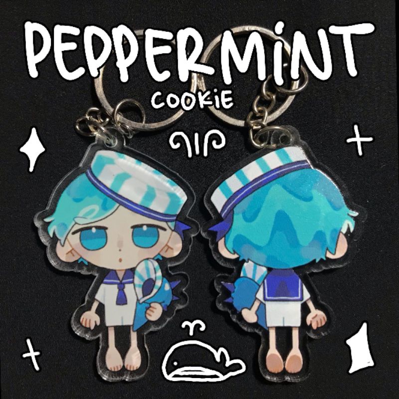 Jual CROB | PEPPERMINT cookie run ovenbreak kingdom keychain fanart by ...