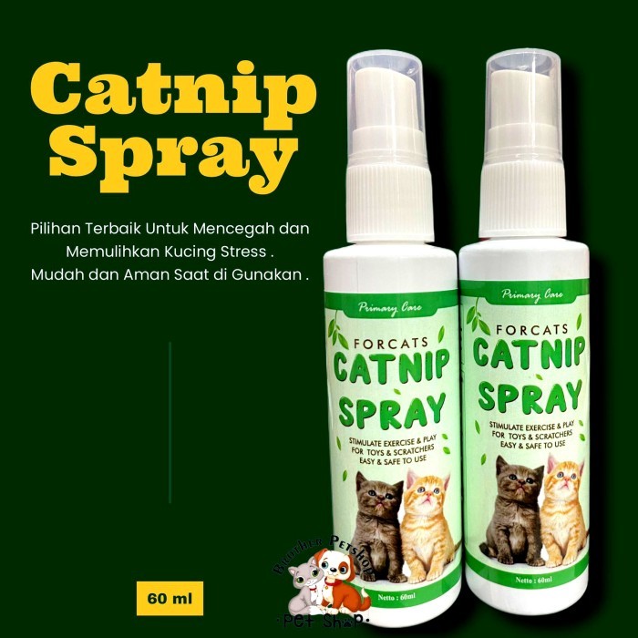 Jual Catnip Spray - Cat Nip Kucing - Spray Catnip Kucing 60ml - PRIMARY CATNIP | Shopee Indonesia