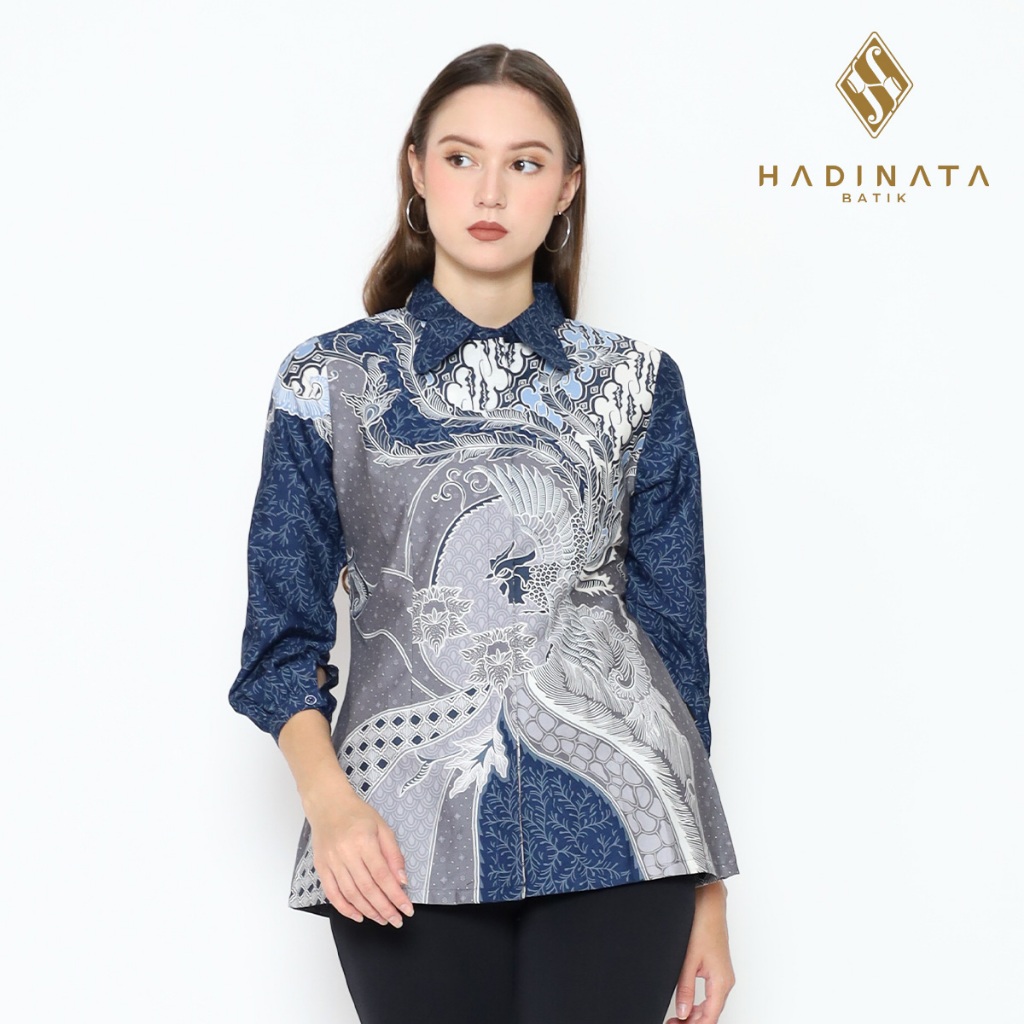 Jual Hadinata Batik Wanita Superfine Blouse Jiva Jaya | Shopee Indonesia