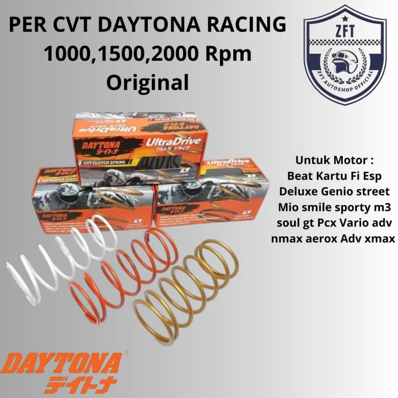 Jual Per Cvt Daytona Racing 1000 1500 2000 Rpm Untuk Motor Vario 125 ...