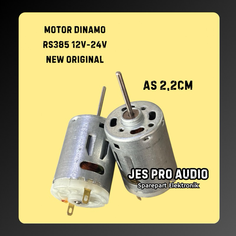 Jual MOTOR DINAMO RS385 12V-24V NEW ORIGINAL | Shopee Indonesia