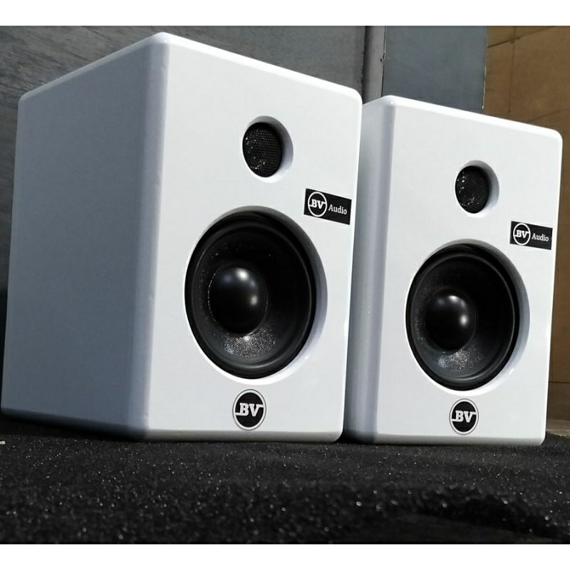 Jual speaker flat monitor recording bv audio pasif 2 way, bv5 5 inch warna putih | Shopee Indonesia