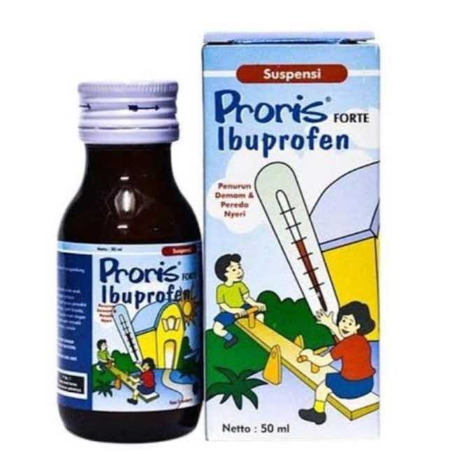 Jual PRORIS FORTE SUSPENSI 60 ML IBUPROFEN SIRUP OBAT DEMAM TURUN PANAS ...