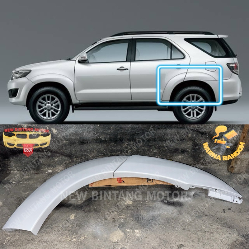 Jual Over fender belakang kiri toyota fortuner facelift 2012 2014 ...