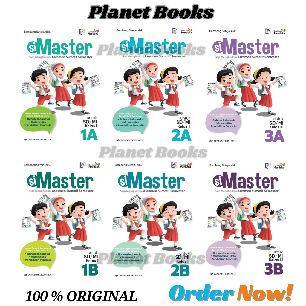 Jual BUKU SOAL SIMASTER KELAS 1A,1B,2A,2B,3A,3B,4A,4B,5A,5B,6A,6B SD/MI ...