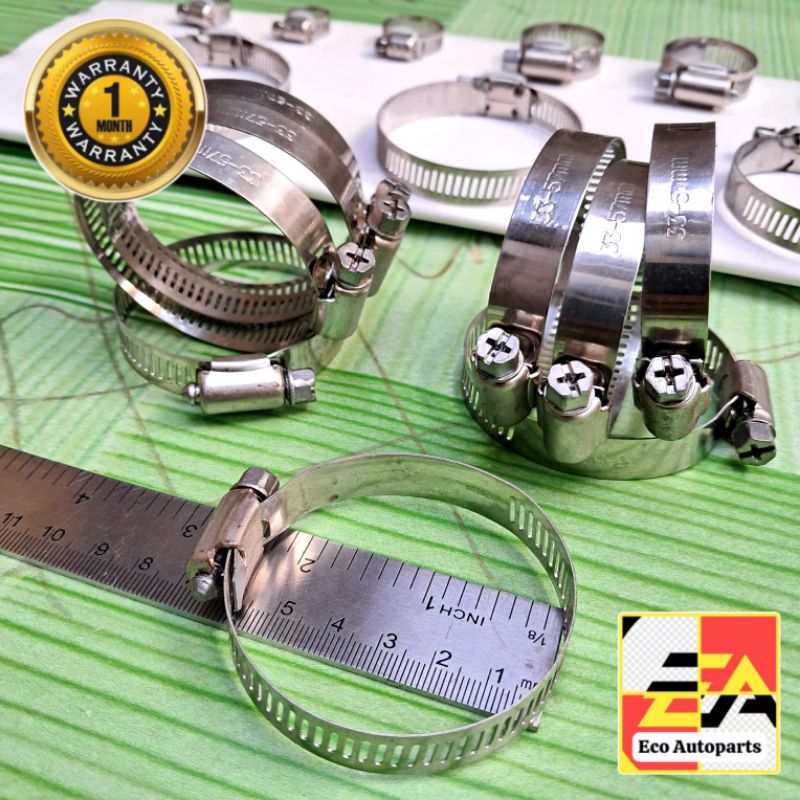 Jual klem selang stainless ukuran 2 1/4" diameter 38mm-57mm, aplikasi ...