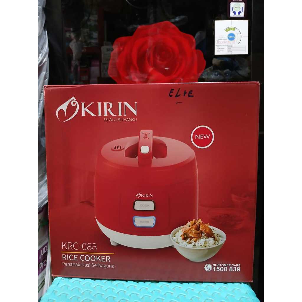 Jual Penanak Nasi Magicom Rice Cooker 1 Liter Kirin KRC 088 Panci Stainless Steel 304 | Shopee ...