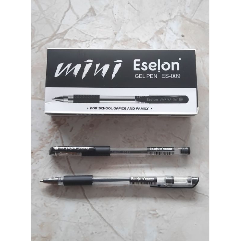 Jual Pulpen gel Mini Eselon 0,5mm Tinta Hitam / 12 Pcs | Shopee Indonesia