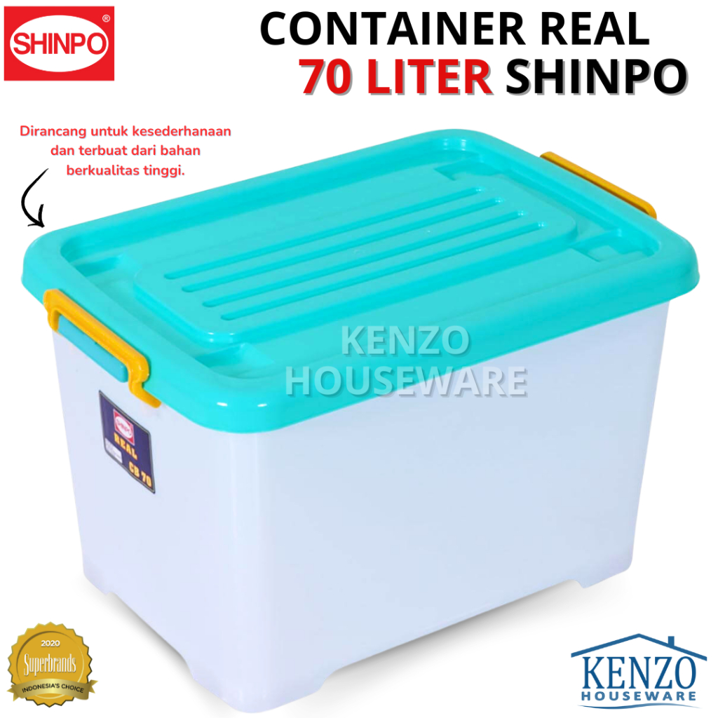 Jual Container SHINPO 75 82 95 Liter Kontainer Kotak Penyimpanan ...