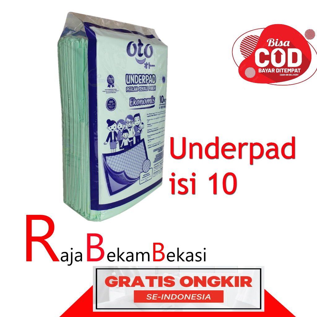 Jual UNDERPAD OTTO 60X90CM / PERLAK ISI 10 PCS / OTTO UNDERPAD | Shopee ...