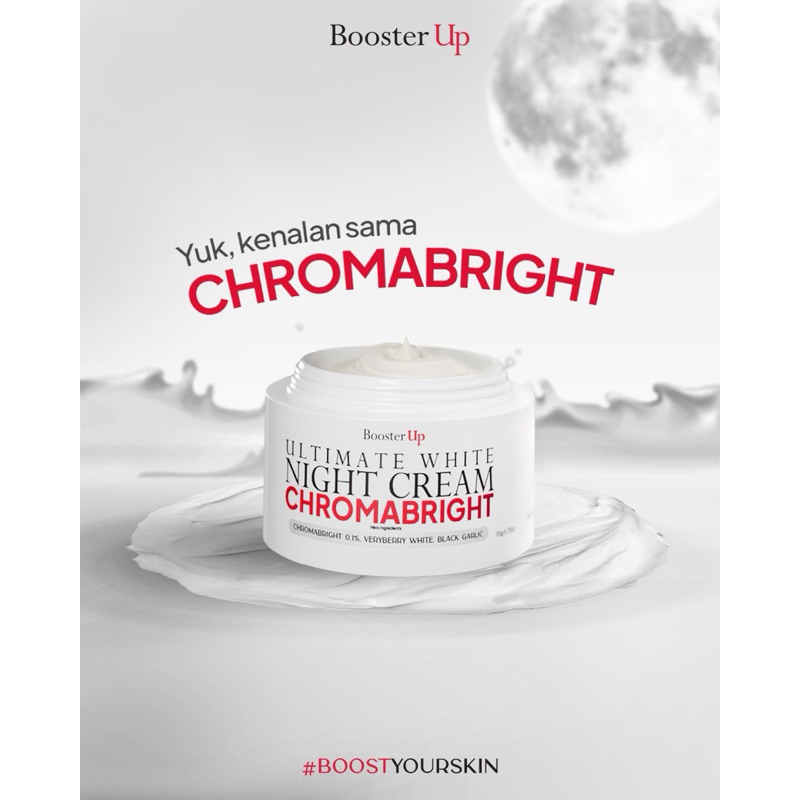Jual Booster up Night cream ultimate white chromabright ecer | Shopee ...