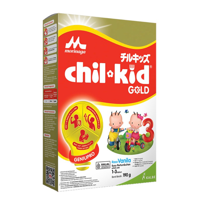 Jual MORINAGA - MORINAGA CHIL KID 3 Gold Susu bubuk pertumbuhan anak 1 ...