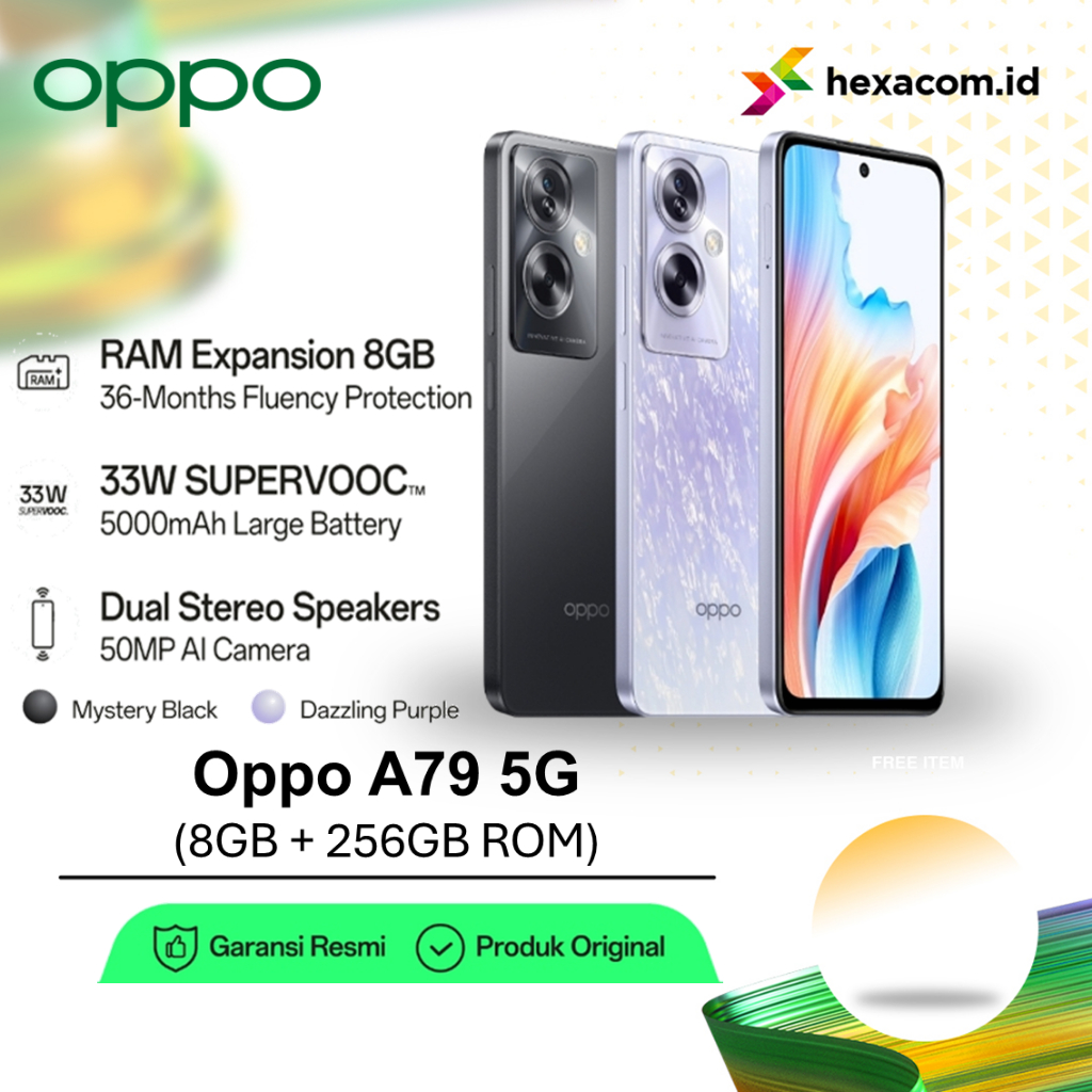 Jual OPPO A79 5G 8GB/256GB / 5000mAh 50MP AI Camera | Shopee Indonesia