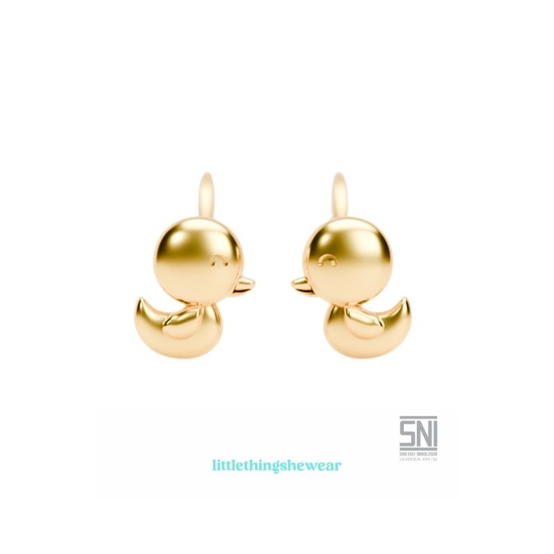 Jual Littlethingshewear - Anting Emas Bayi QUACKIE DUCK newborn ...