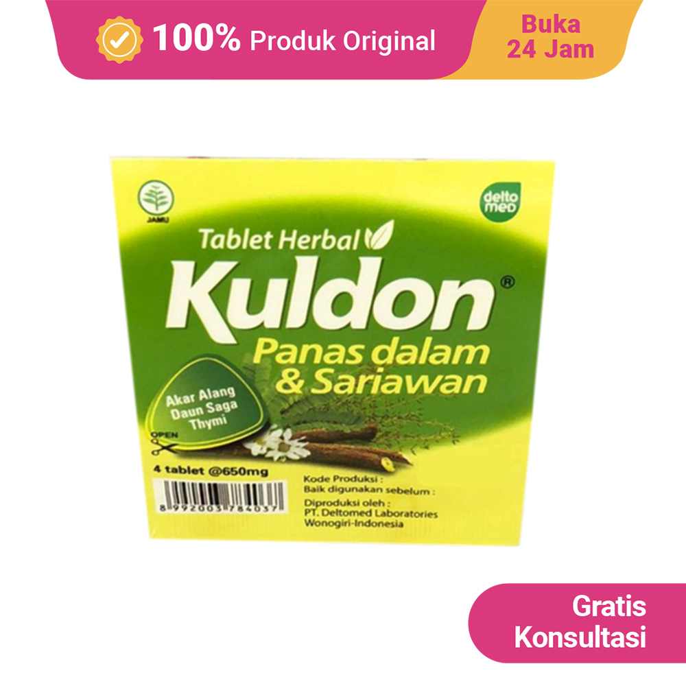 Jual Kuldon Sariawan 650 Mg 4 Tablet | Shopee Indonesia
