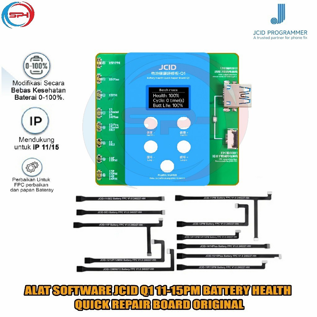 Jual Alat Software JCID Q1 11-15PM Battery Health Quick Repair Board ...