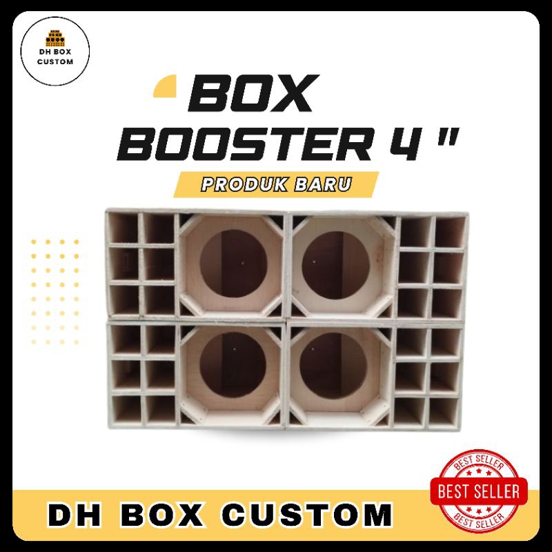 Jual Paket 4 Box Speaker 4 " Inchi Model Booster Subwoofer Box Custom ...