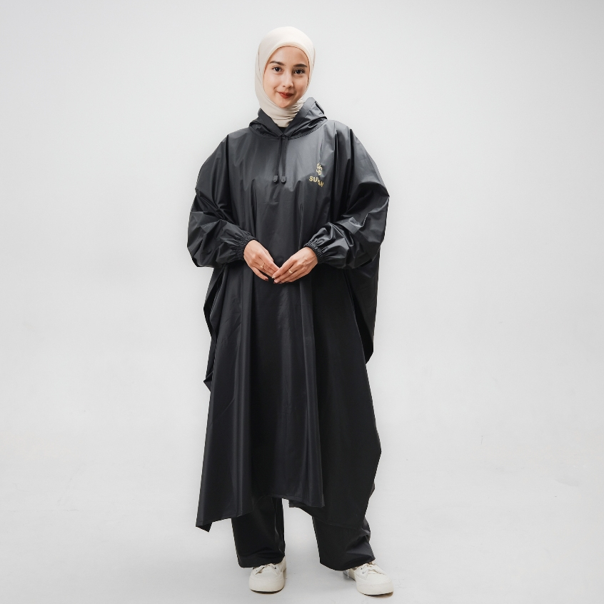 Jual Jas Hujan Motor Ponco Jumbo SULTAN Anti Rembes Model Kelelawar + Celana PVC Tebal gamis ...