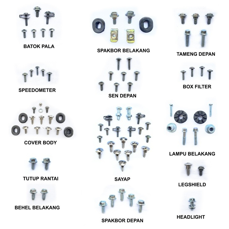 Jual Baut / Baud Supra Fit 110 Paket Lengkap / FullBody / Fullset Anti ...