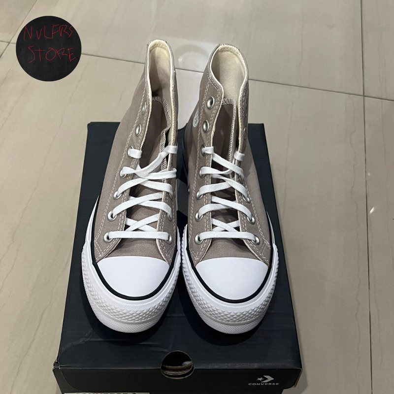 Jual Converse Ctas Lift HI Wonder Stone White Black 100% Original ...