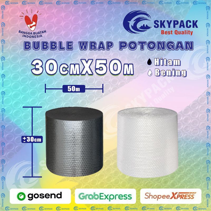 Jual SKYPACK Bubble Wrap 30cm x 50meter Plastik Gelembung Packing ...