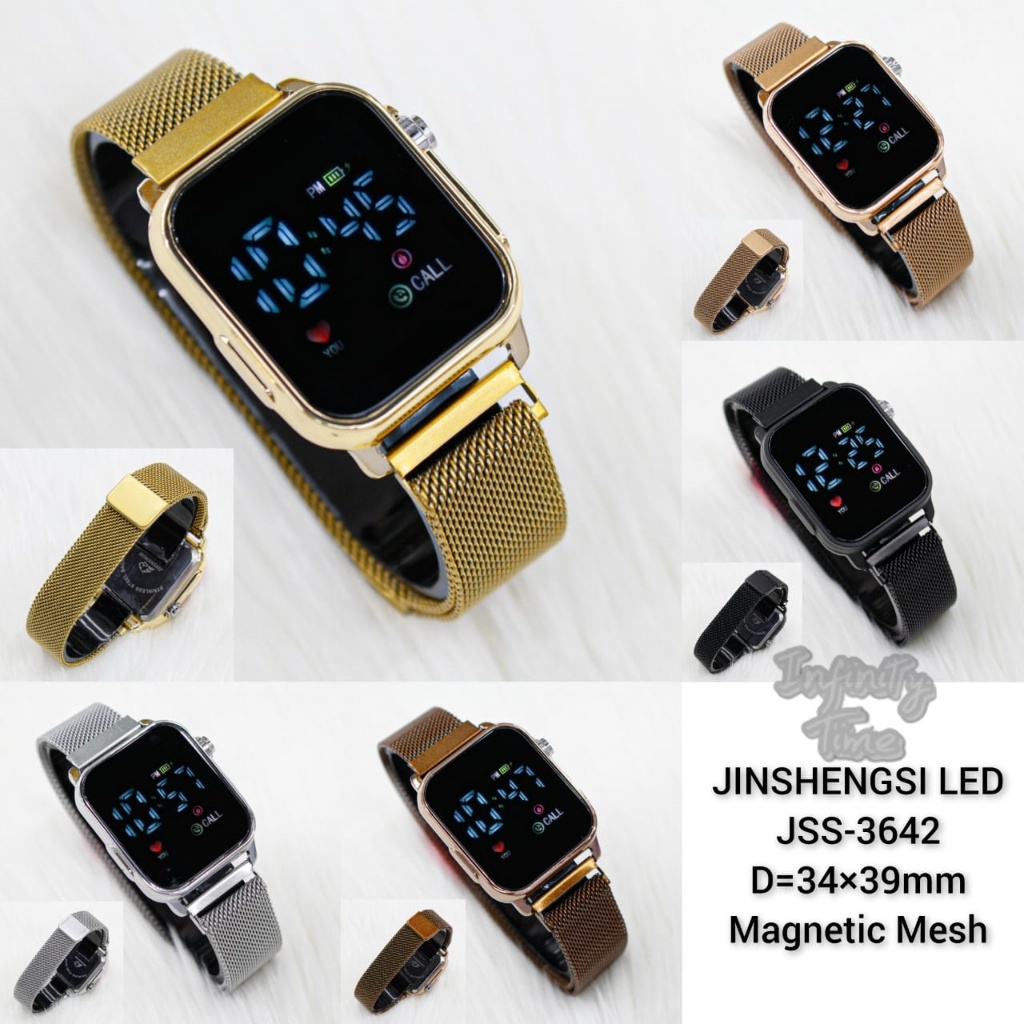 Jual Jam Tangan LED Watch JSS3642 Magnet Pasir Digital Cowok Cewek ...