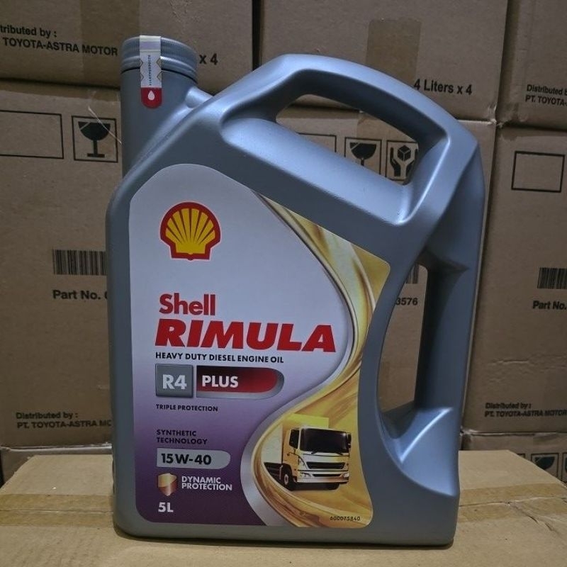 Jual SHELL RIMULA R4 PLUS SAE 15W-40 5 L | ORIGINAL BARCODE SEGEL ...