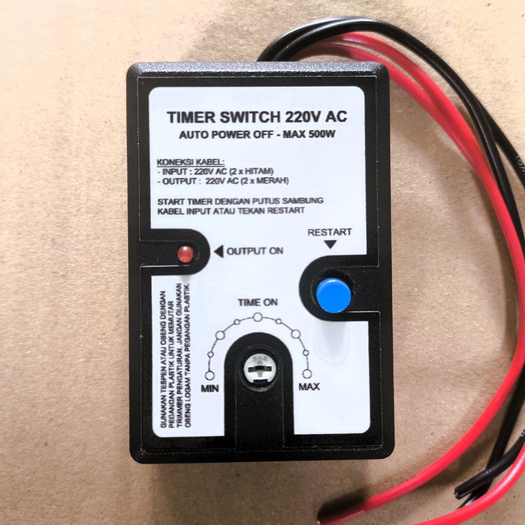 Jual Timer switch 500W 220V AC Pewaktu Otomatis Switch OFF Saklar OFF ...