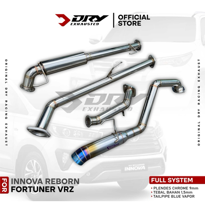 Jual Knalpot Mobil Fullsystem Innova Reborn / Fortuner VRZ Produk DRY ...