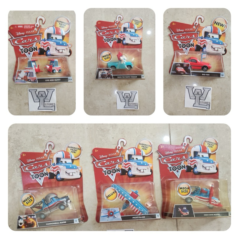 Jual Disney Cars Cars Toon Mater The Greater Series ( Cannonball Mater ...