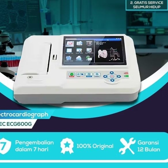 Jual Electrocardiograph CONTEC ECG600G Thermal ECG EKG Electrocardiogram | Shopee Indonesia