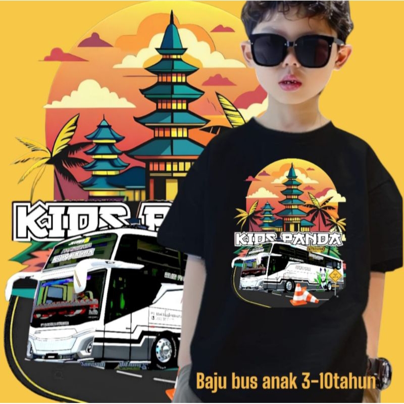 Jual Kaos bus Anak laki laki karakter Basuri telolet viral KIDS panda BAIK RASA viral | Shopee ...