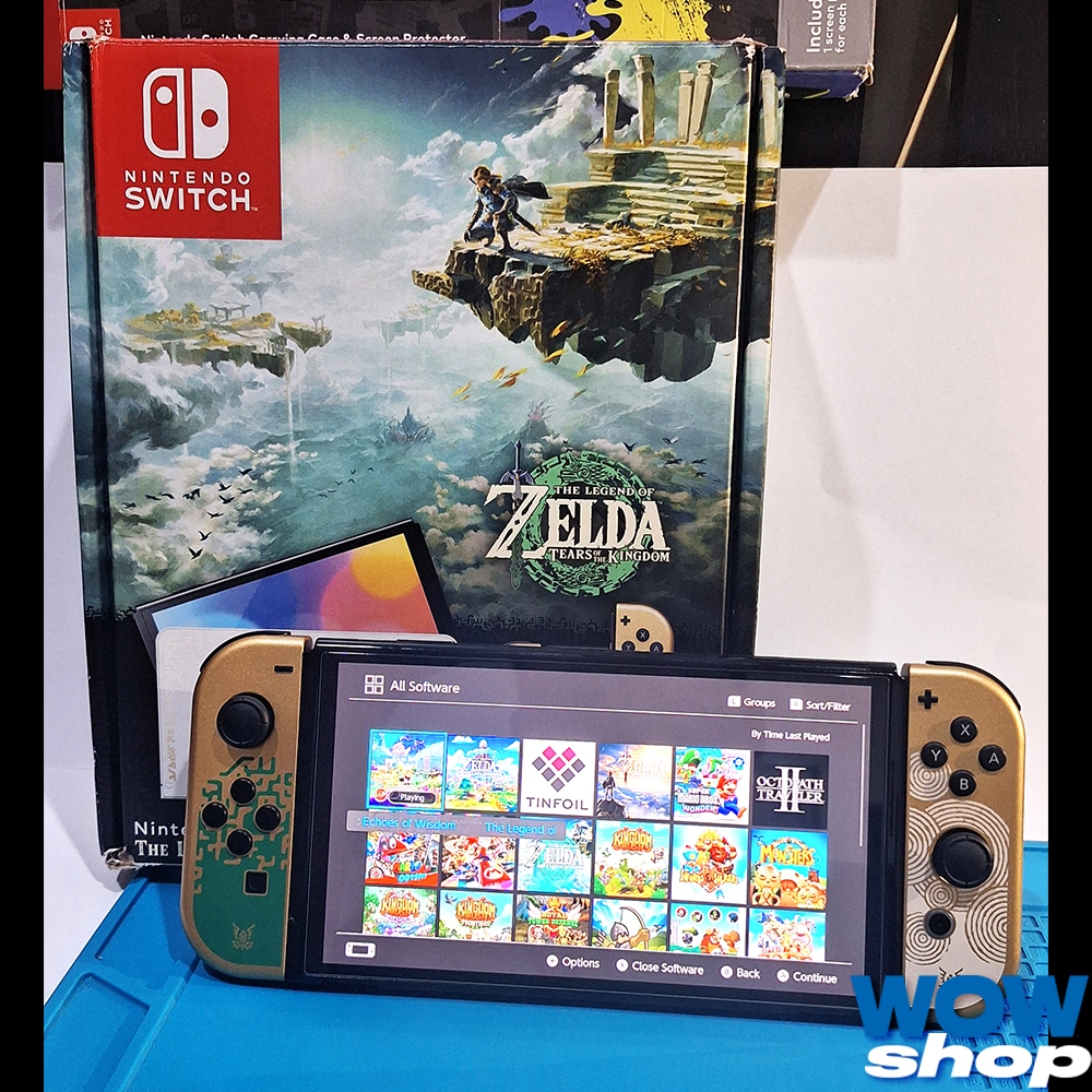 Jual Nintendo Switch Oled Zelda TOTK CFW - 512 GB Fullset 01 | Shopee Indonesia
