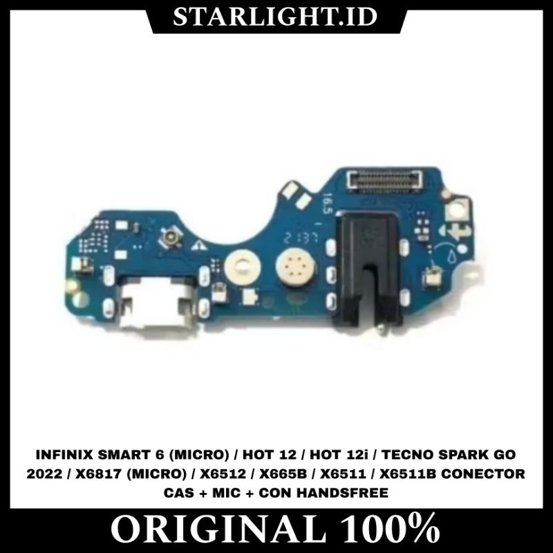 Jual FLEXIBLE FLEKSIBEL BOARD KONEKTOR CONNECTOR CHARGER PAPAN CAS ORI + IC INFINIX SMART 6 ...