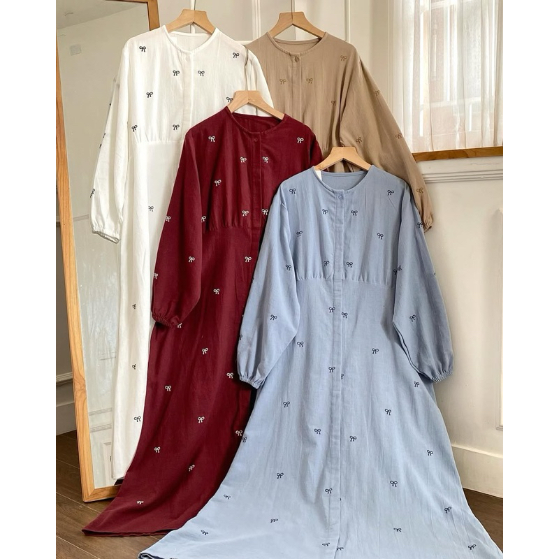 Jual Kamila ~ Dres Wanita Terbaru Motif Coquette Pita Lucu Mungil Mewah ...