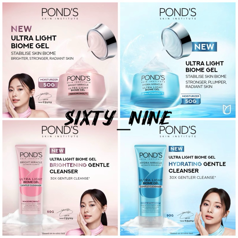 Jual (PROMO)- Ponds Bright/Hydra Miracle Ultra Light Biome Gel | Shopee ...