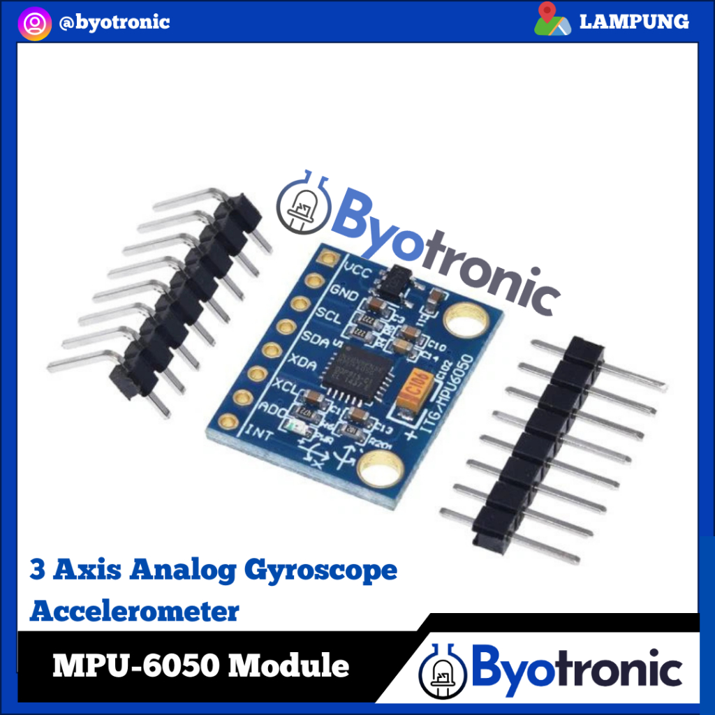 Jual MPU6050 MPU-6050 3 Axis Analog Gyroscope Accelerometer Module ...