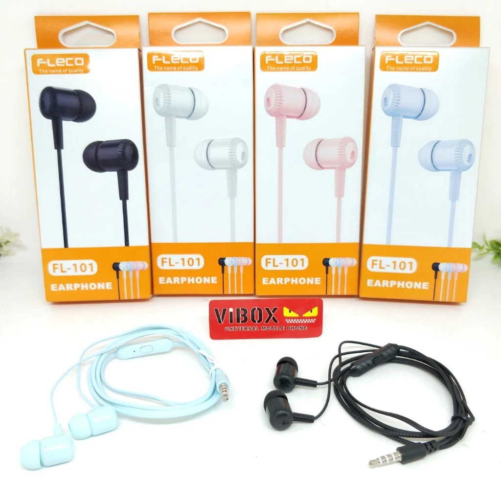 Jual Headset Fleco FL-101 Extrabass Music Heavy Super Bass + Mic Jack 3 ...