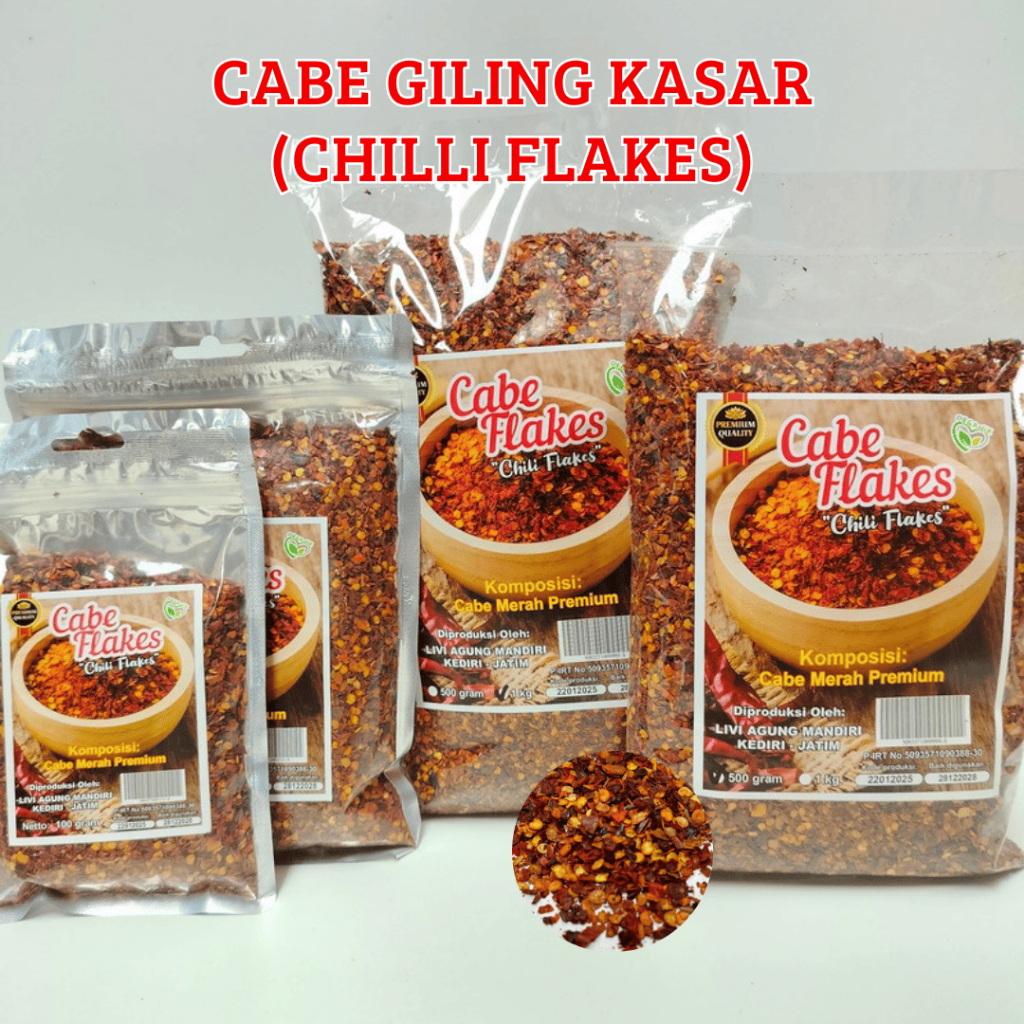 Jual CABE FLAKES - CABE GILING KASAR PREMIUM | Shopee Indonesia