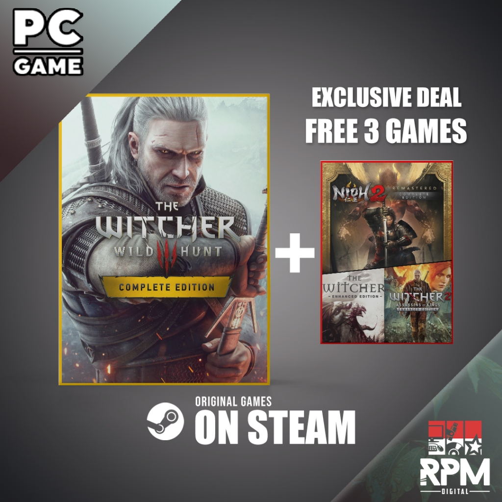 Jual The Witcher 3 Wild Hunt - Complete Edition - PC ORIGINAL | Shopee ...