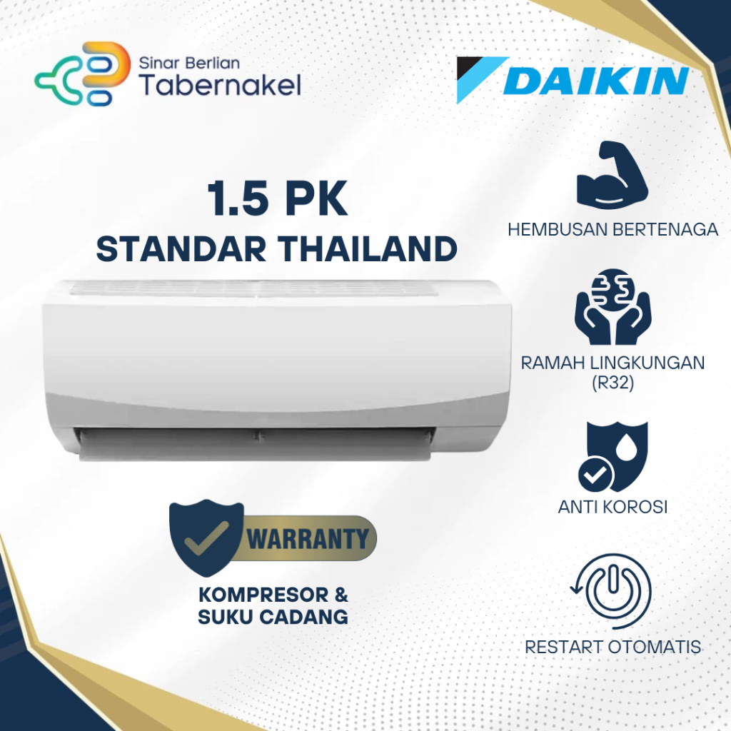 Jual AC Daikin FTC35NV14 1,5 PK Standar Thailand R32 | Shopee Indonesia