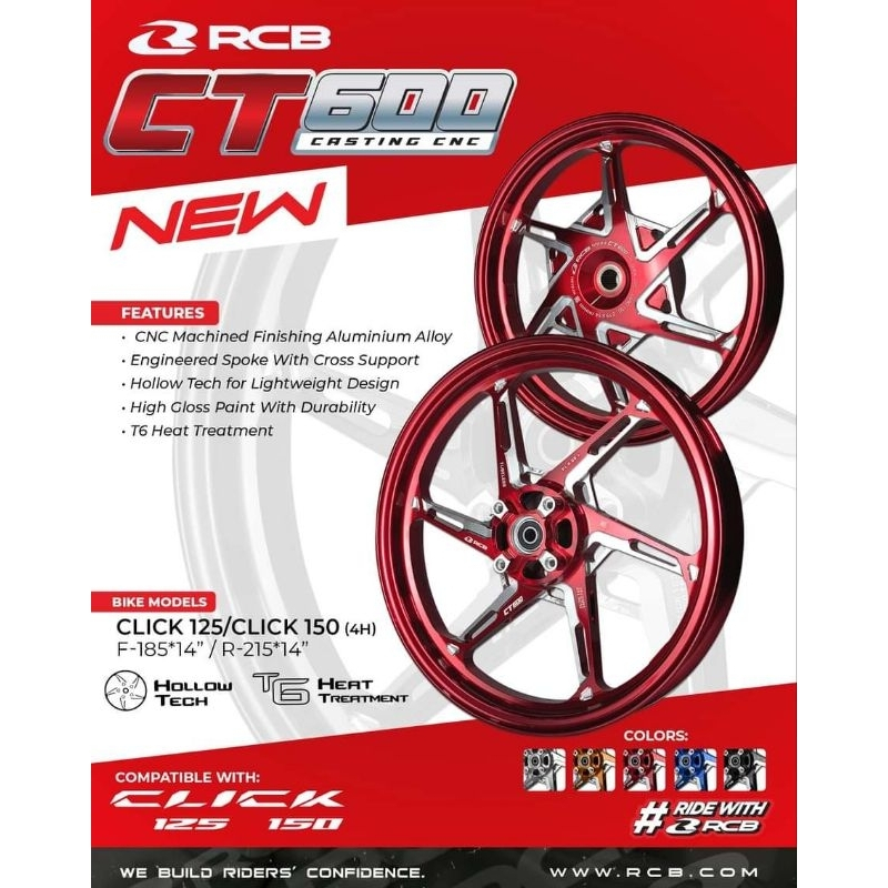 Jual VELG RCB CT600 VARIO125 VARIO150 VARIO160 CBS VELG RCB VARIO 125 ...
