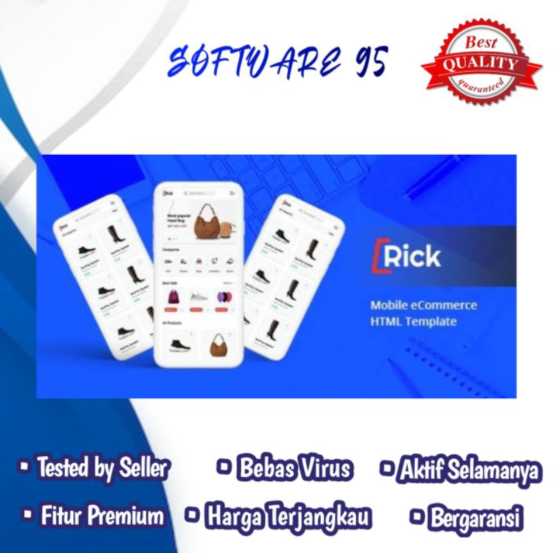 Jual Rick – Bootstrap Mobile eCommerce HTML Template | Shopee Indonesia