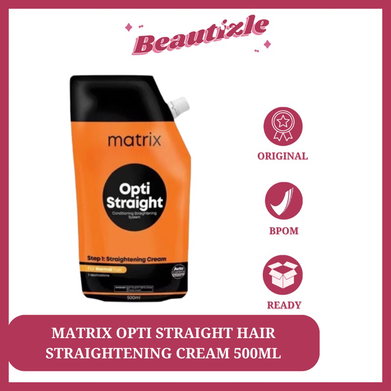 Jual MATRIX Opti Straight Hair Straightening Cream 500ml | Shopee Indonesia
